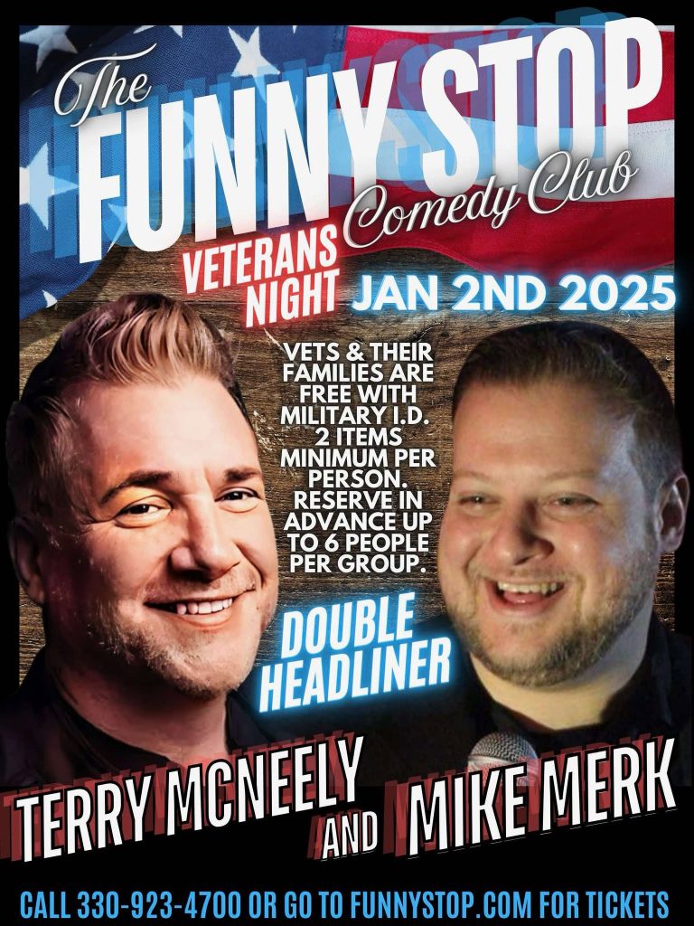 Terry McNeely and Mike Merk Headline at Funny Stop Comedy Club Jan. 2nd ...